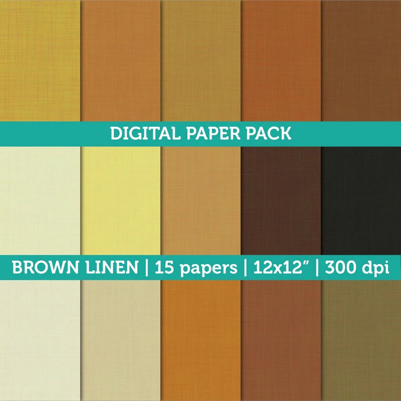 Digital Papers | Digital Scrapbooking Brown Linen Textured Paper Insta ...