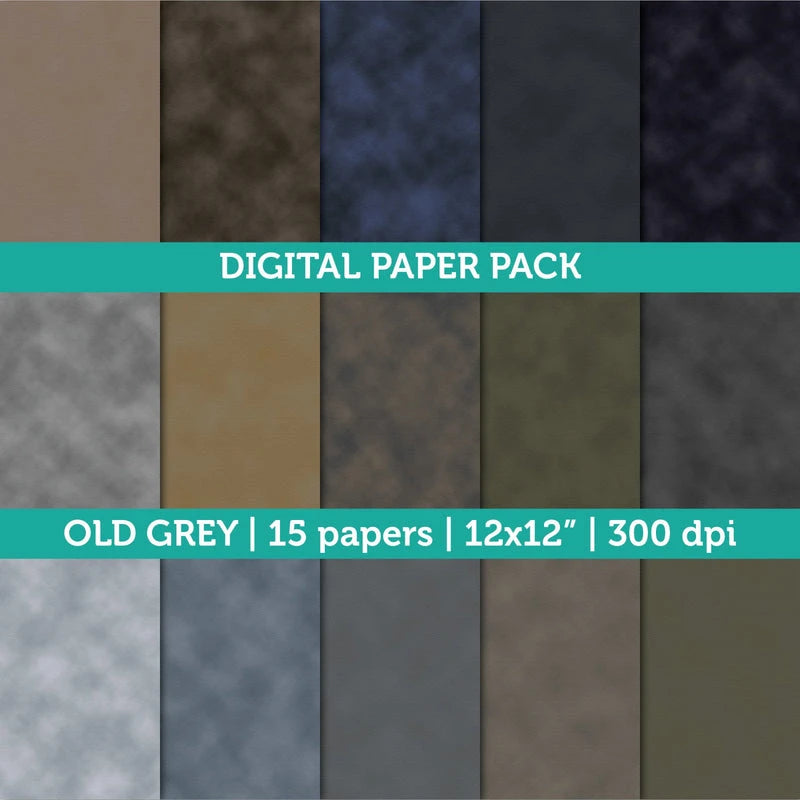 Grey Old Vintage Digital Paper Watercolor Textured 12x12 300 dpi ...