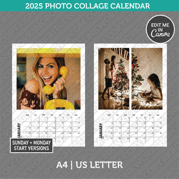 Creative Ways to Personalize Your 2025 Calendar Photo Collage Printabl ...