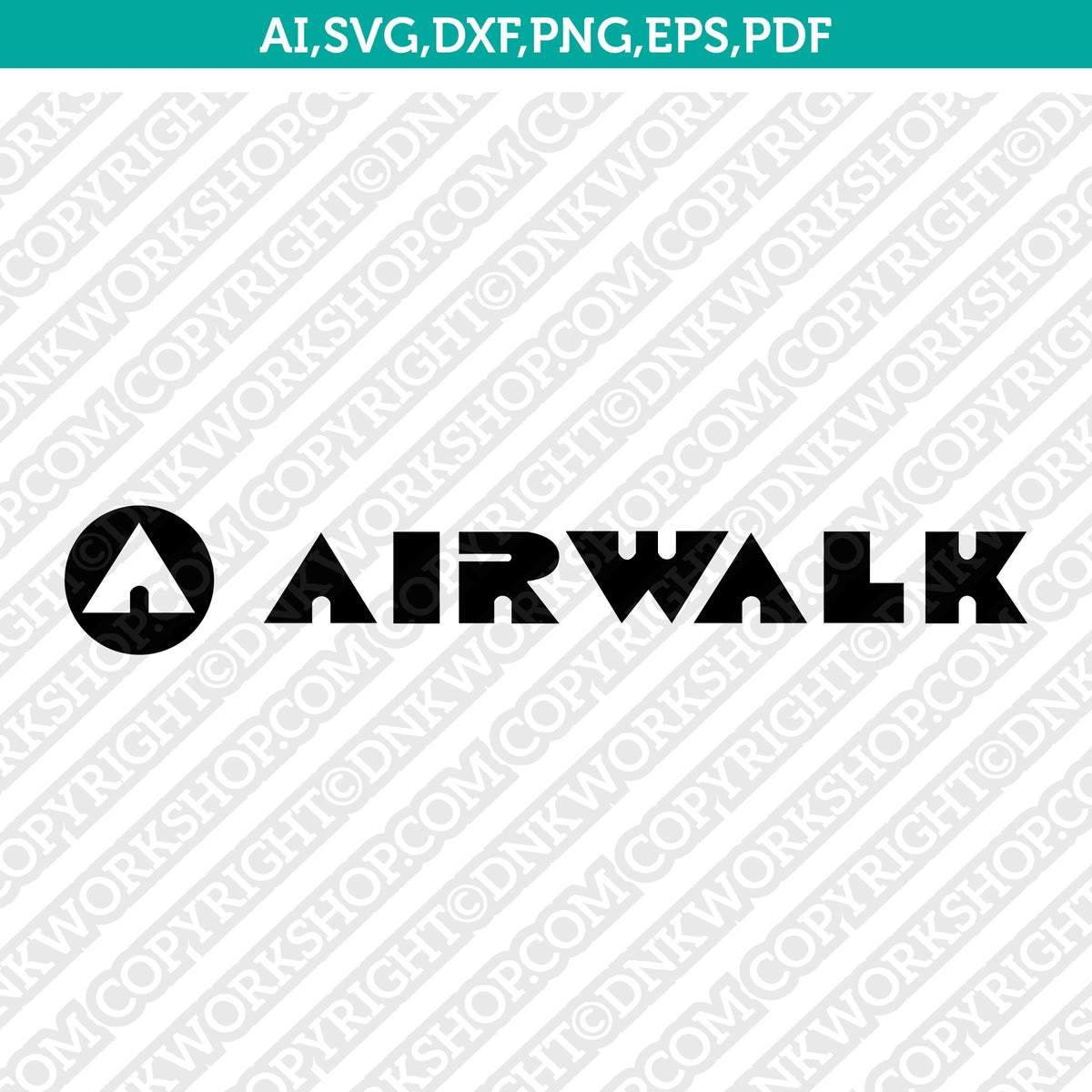 Air Walk Logo SVG Silhouette Cameo Cricut Cut File Vector Png Eps Dxf ...