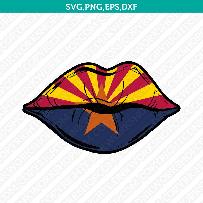 Arizona Flag SVG Cut File Cricut Silhouette Cameo Clipart Png Eps Dxf ...