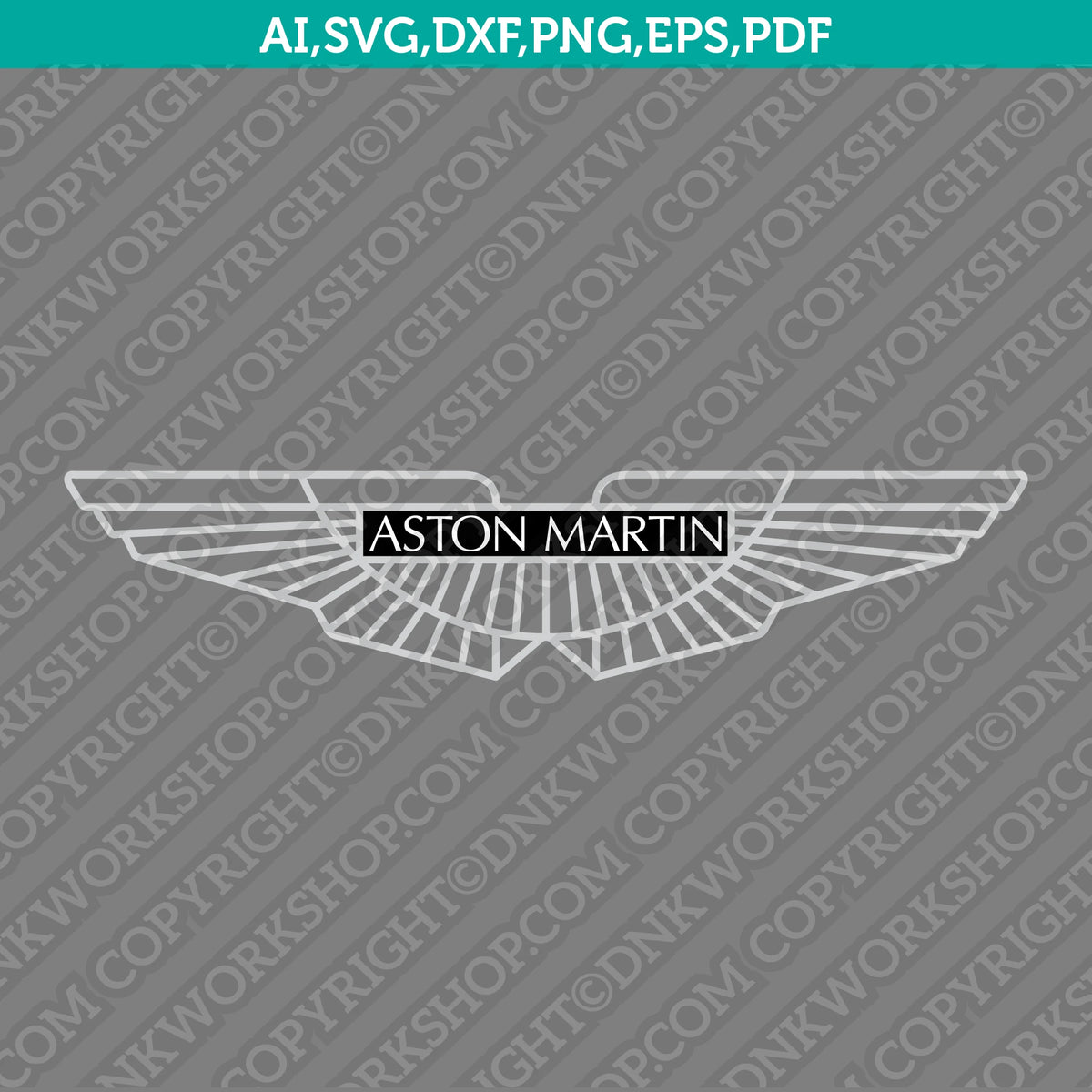 Aston Martin Logo SVG Silhouette Cameo Cricut Cut File Vector Png Eps ...
