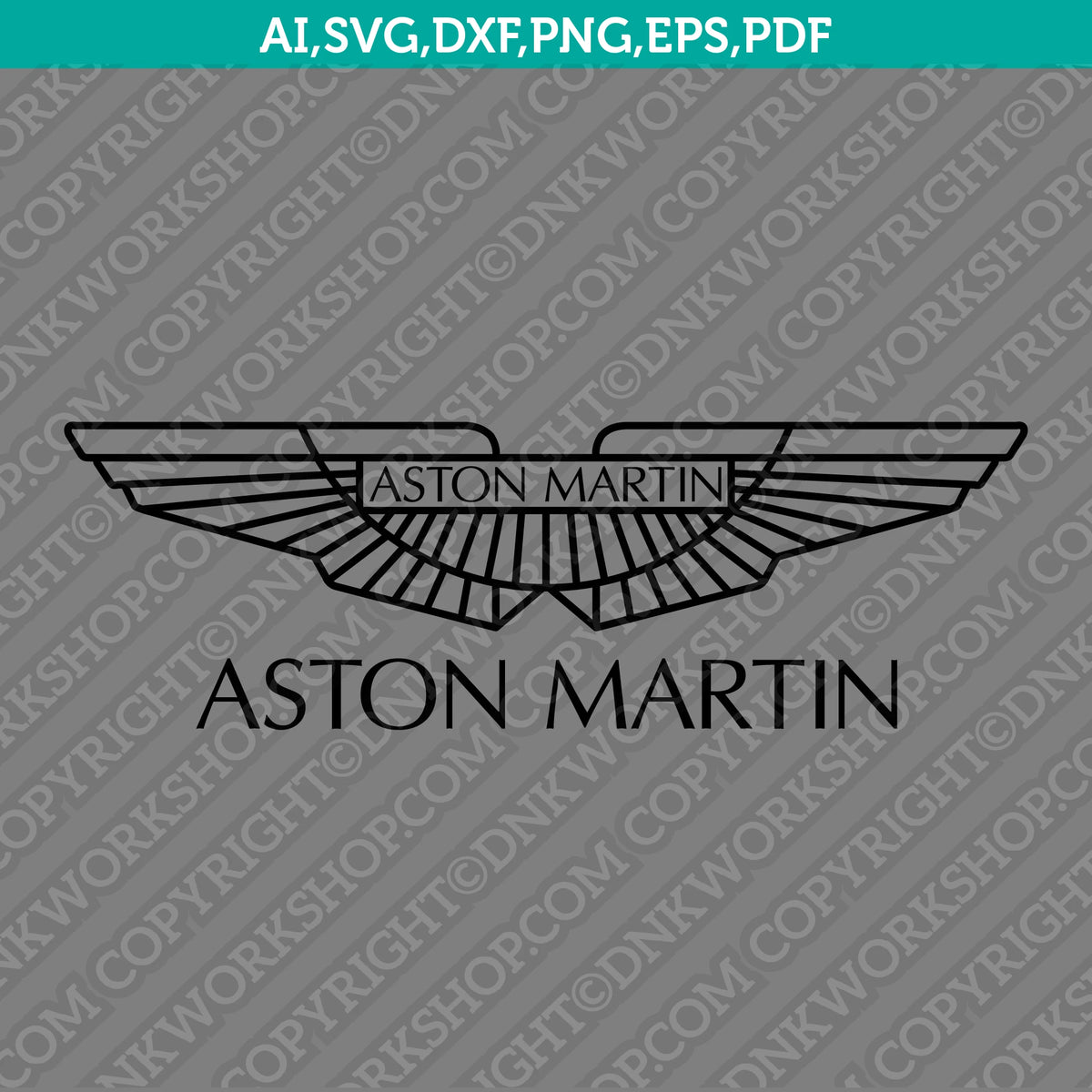 Aston Martin Logo SVG Silhouette Cameo Cricut Cut File Vector Png Eps ...