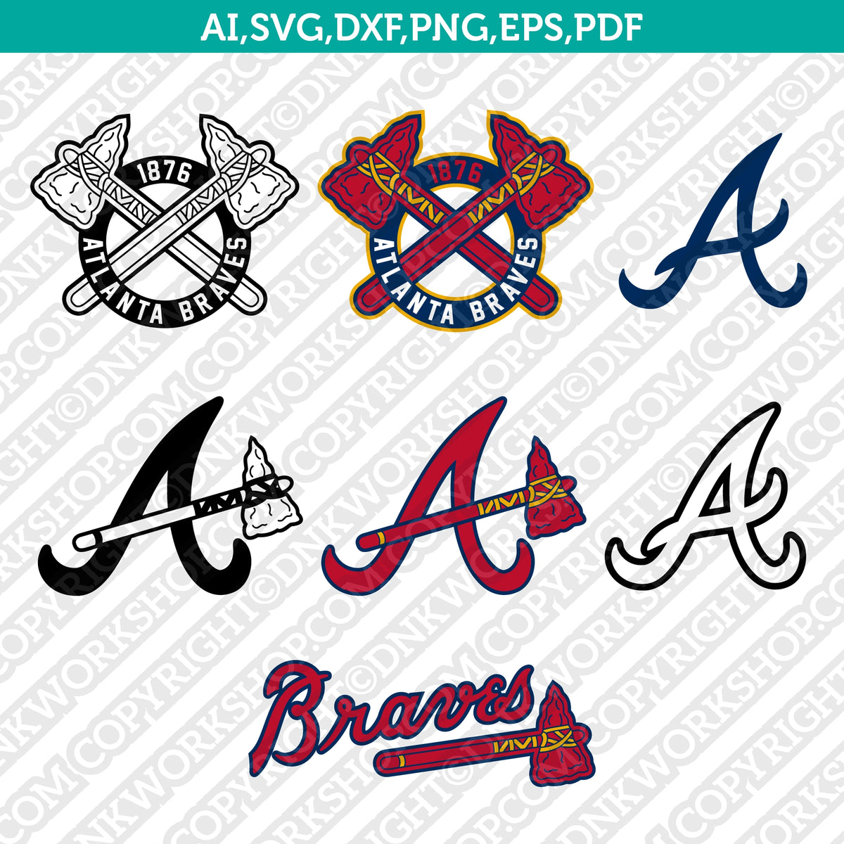 Atlanta Braves Logo SVG | Scalable Production Files – DNKWorkshop