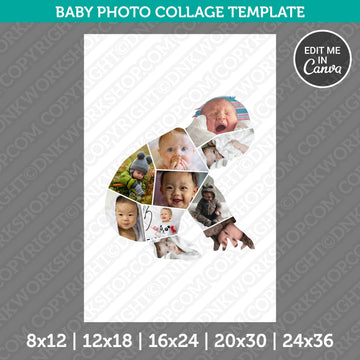 Celebrate Your Baby’s First Moments with the Sweet Baby Photo Collage ...