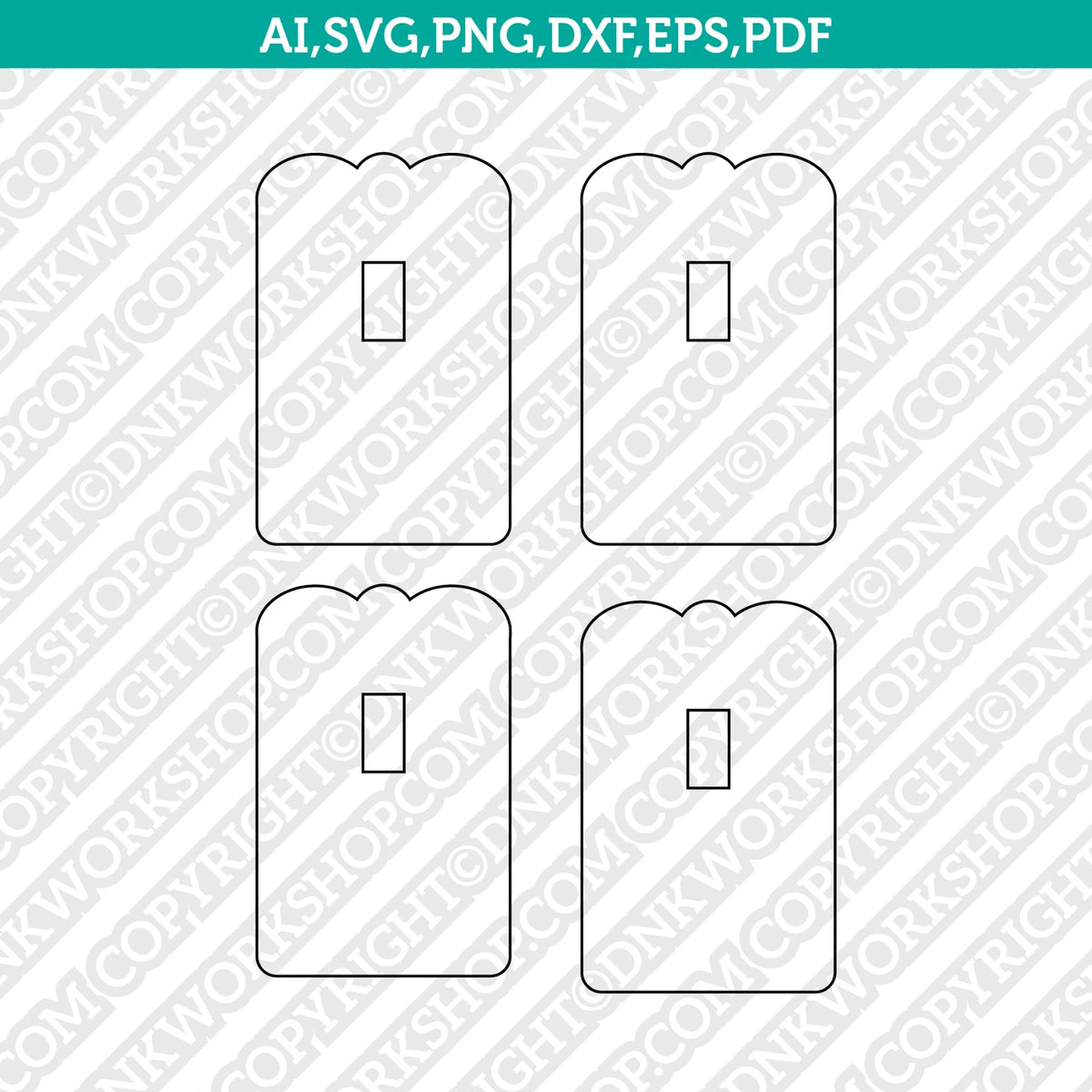 Badge Reel Display Card Packaging SVG Vector Cricut Cut File Clipart ...