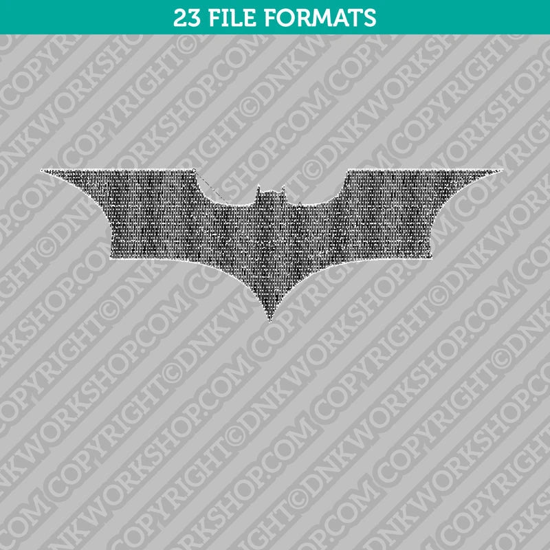 Batman Bat Symbol Embroidery Design - 5 Sizes - INSTANT DOWNLOAD ...