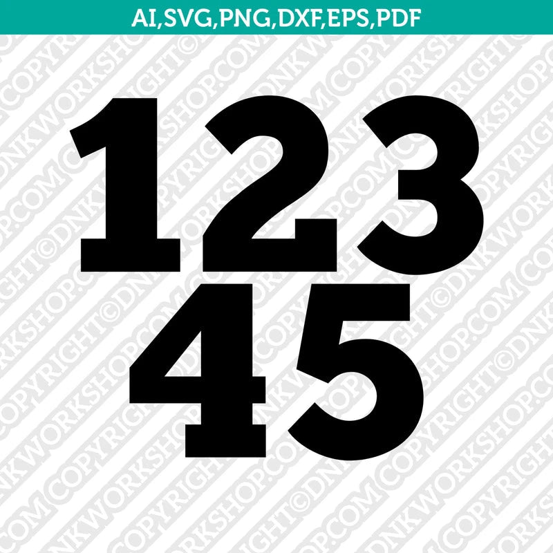 Printable Birthday Numbers SVG Vector Cricut Cut File – DNKWorkshop