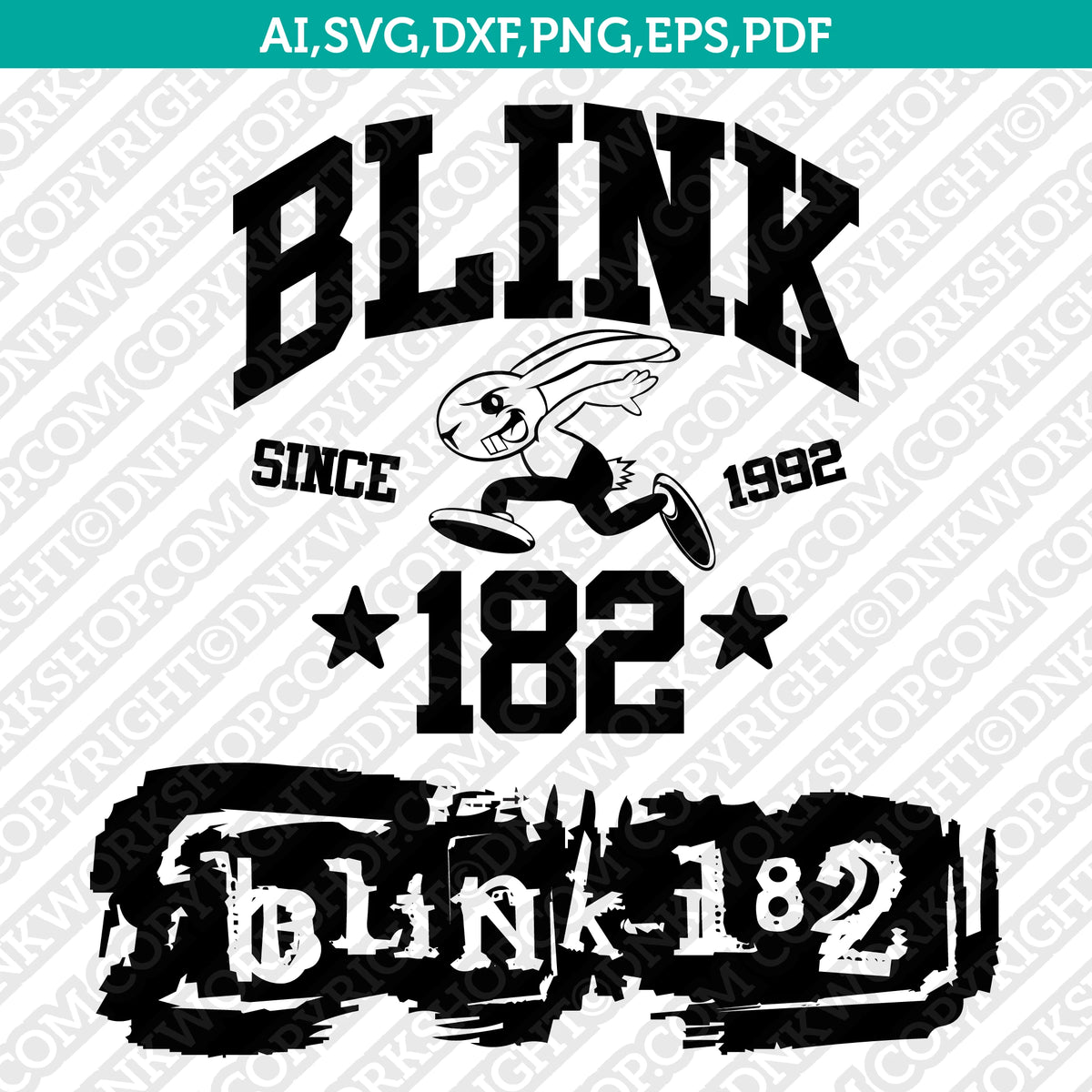 Blink 182 Logo SVG Cut File Cricut Clipart Dxf Eps Png Silhouette Came ...