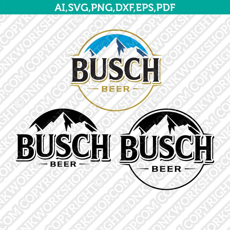 Busch Beer SVG Sticker Decal Vector Cricut Cut File Clipart – DNKWorkshop