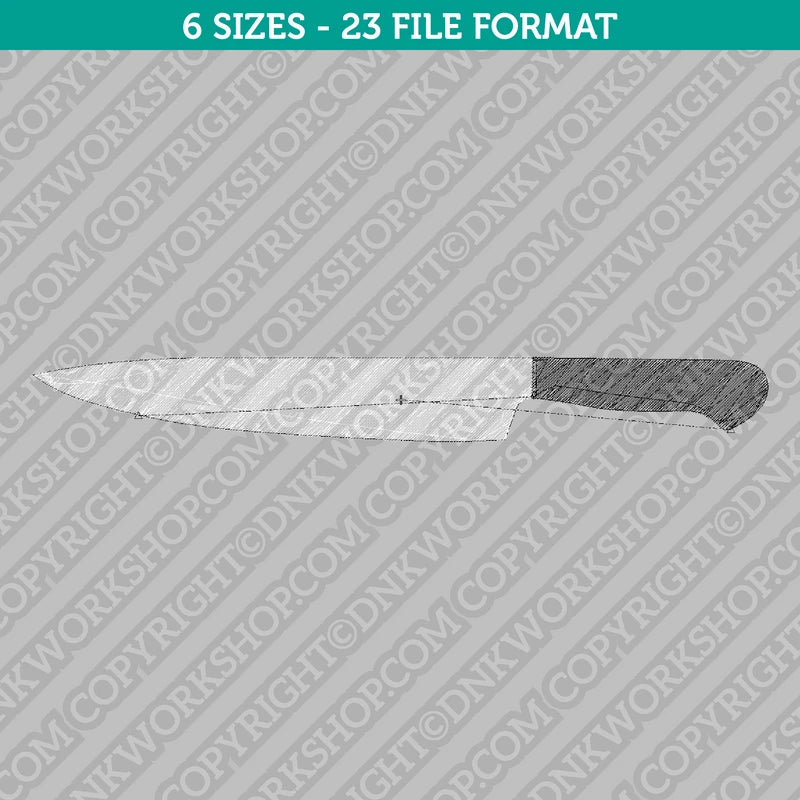 Butcher Knife Meat Knife Embroidery Design - 6 Sizes - INSTANT DOWNLOA ...