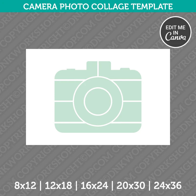 Camera Photography Photo Collage Template Canva PDF – DNKWorkshop