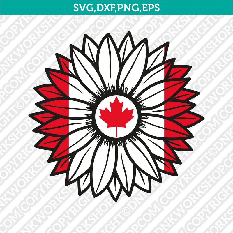 Canada Flag SVG Cut File Cricut Silhouette Cameo Clipart Png Eps Dxf ...