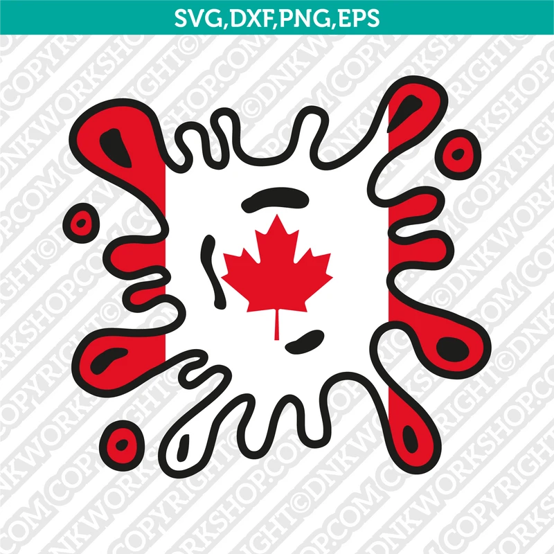 Canada Flag SVG Cut File Cricut Silhouette Cameo Clipart Png Eps Dxf ...