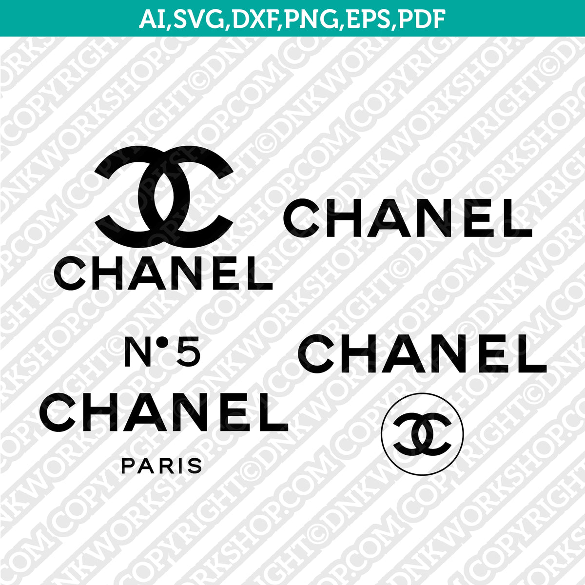 Chanel Logo SVG Cut File Cricut Clipart Dxf Eps Png Silhouette Cameo ...