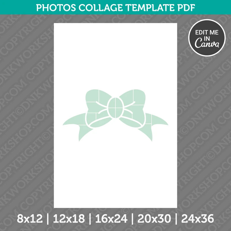 Cheer Bow PDF Photo Collage Canva – DNKWorkshop