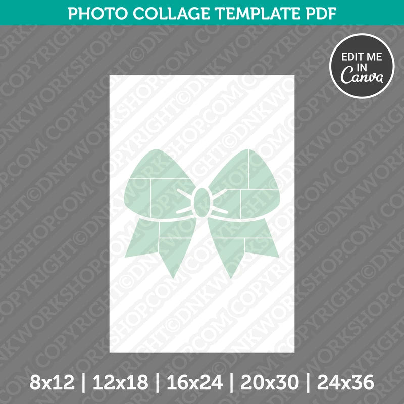Cheer Bow Photo Collage Canva PDF – DNKWorkshop