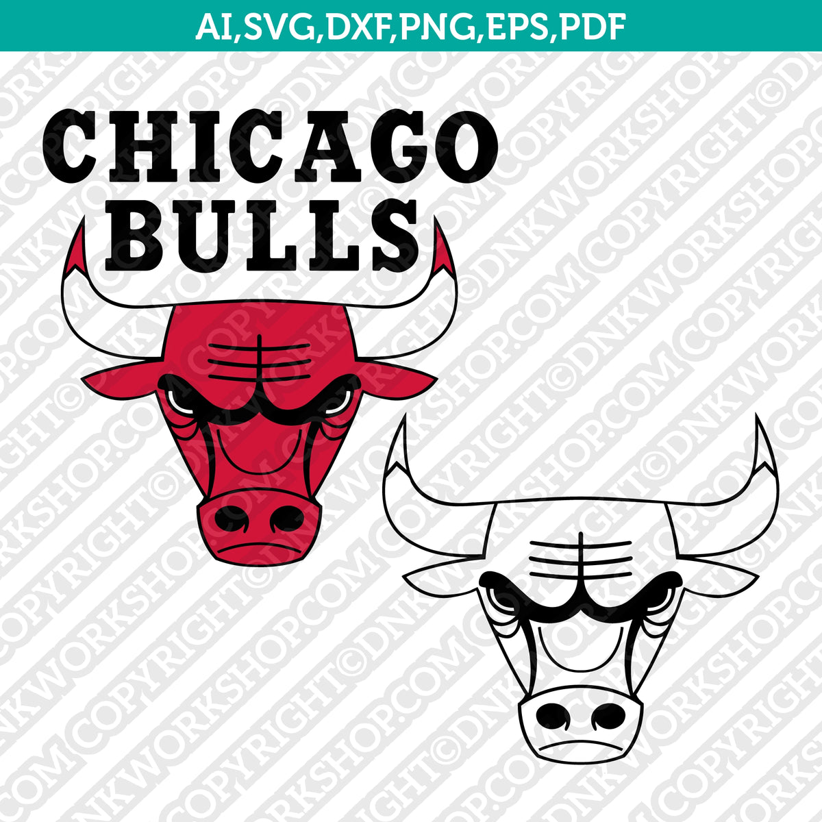 Chicago Bulls Logo SVG Bundle | NBA Vector Files for Cricut – DNKWorkshop