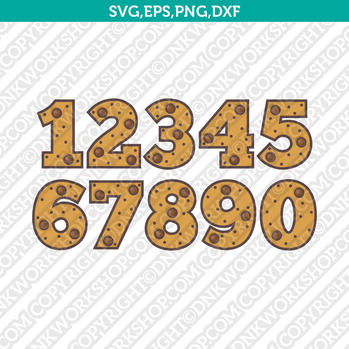 Cookie Alphabet & Number SVG 0–9 A–Z Cricut Silhouette – DNKWorkshop
