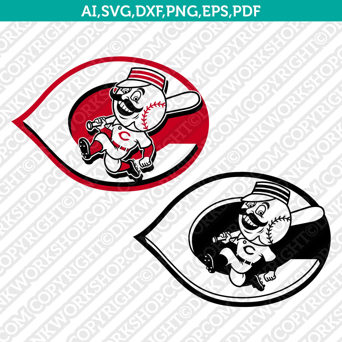 Cincinnati Reds Logo SVG Bundle in 6 Formats – DNKWorkshop