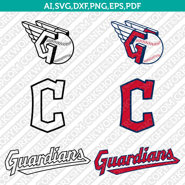 Cleveland Guardians Logo SVG Vector Files - Instant Download – DNKWorkshop