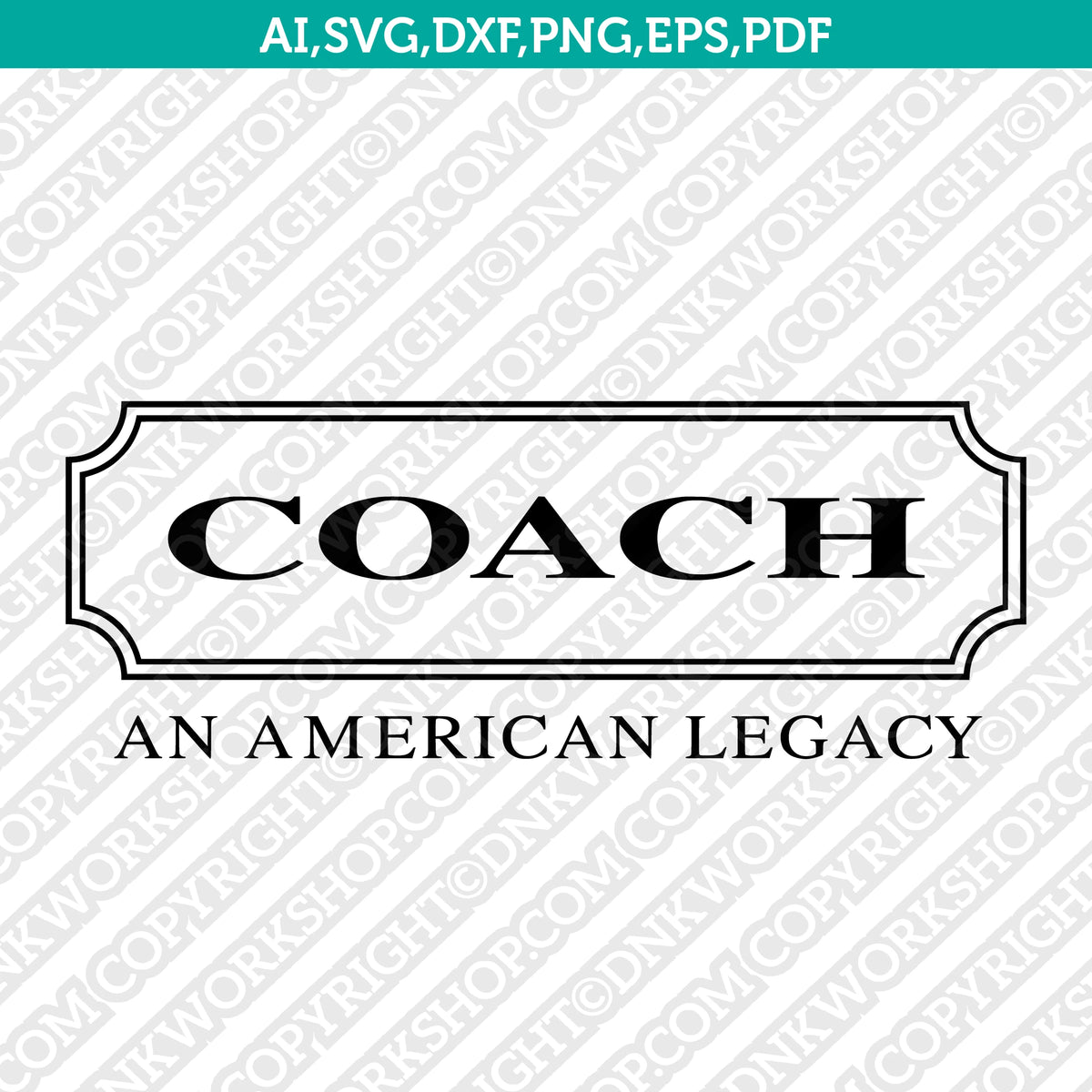 Coach Logo SVG Cut File Cricut Clipart Dxf Eps Png Silhouette Cameo ...