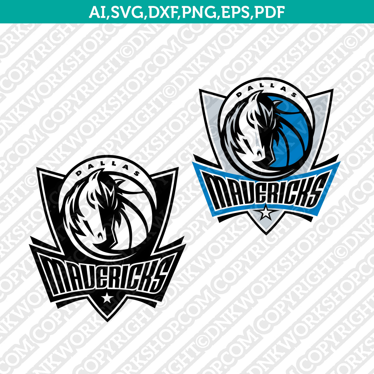 Dallas Mavericks Logo SVG Bundle | NBA Vector Files for Cricut ...