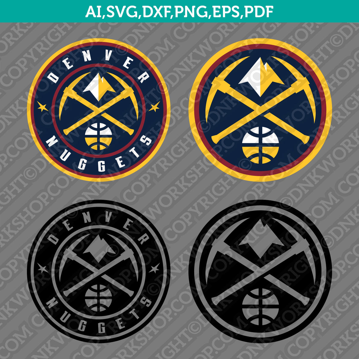 Denver Nuggets Logo SVG | NBA Vector Files for Cricut – DNKWorkshop