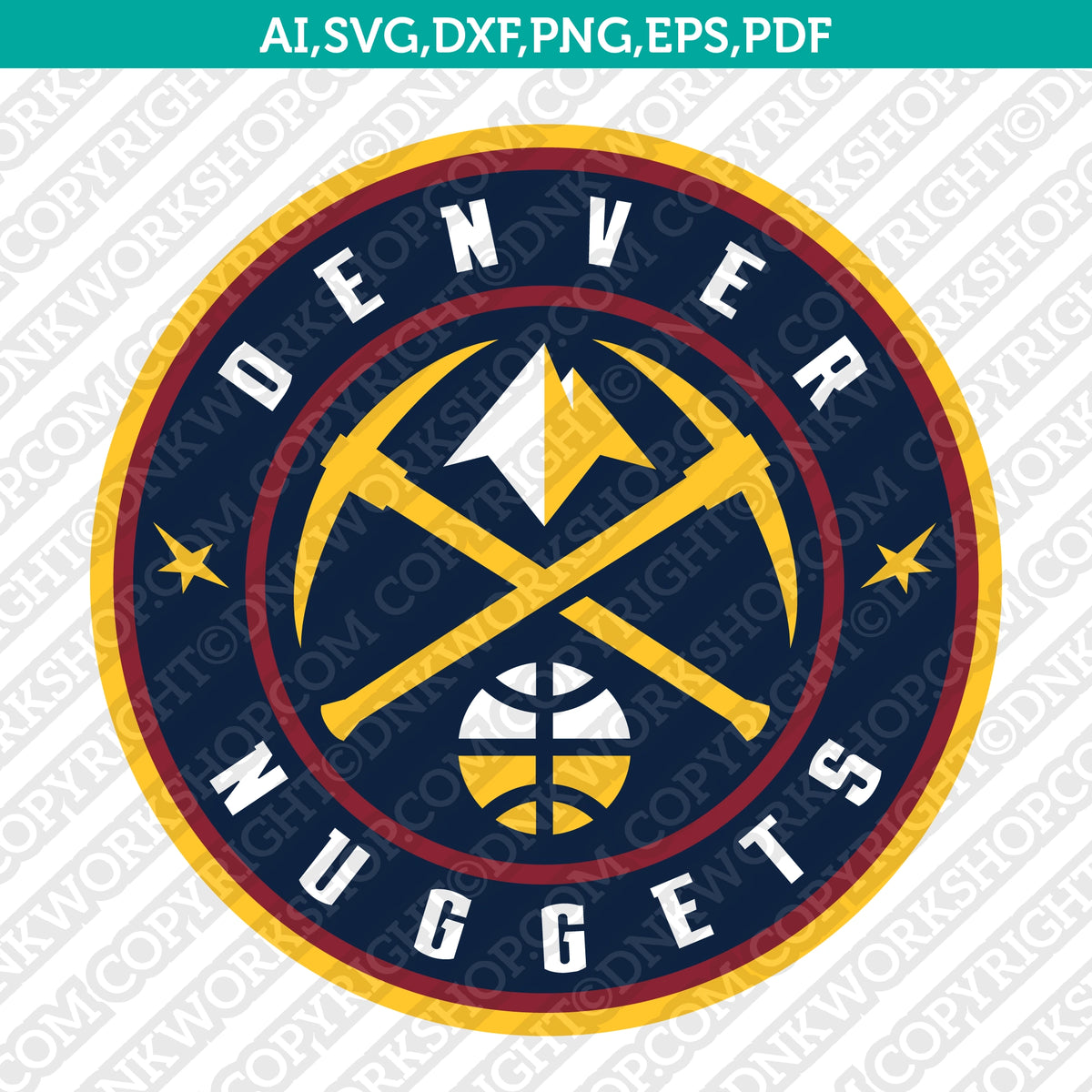 Denver Nuggets Logo SVG | NBA Vector Files for Cricut – DNKWorkshop
