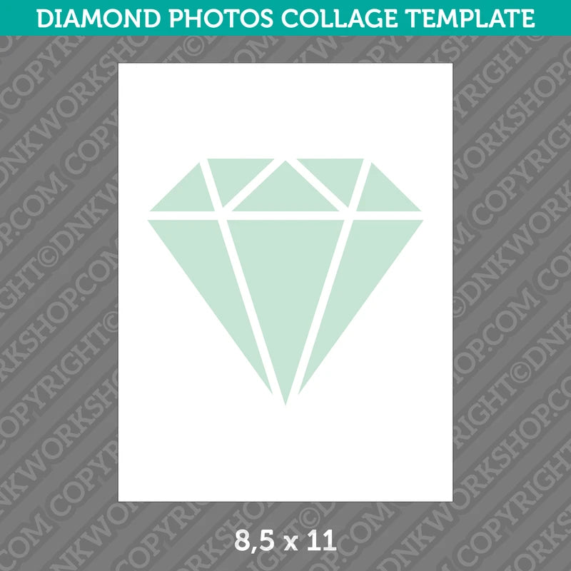 Diamond Photo Collage Template Canva – DNKWorkshop