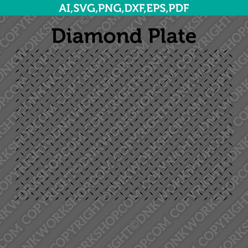 Diamond Plate Pattern SVG Cut File Vector Cricut Clipart Png Dxf Eps ...