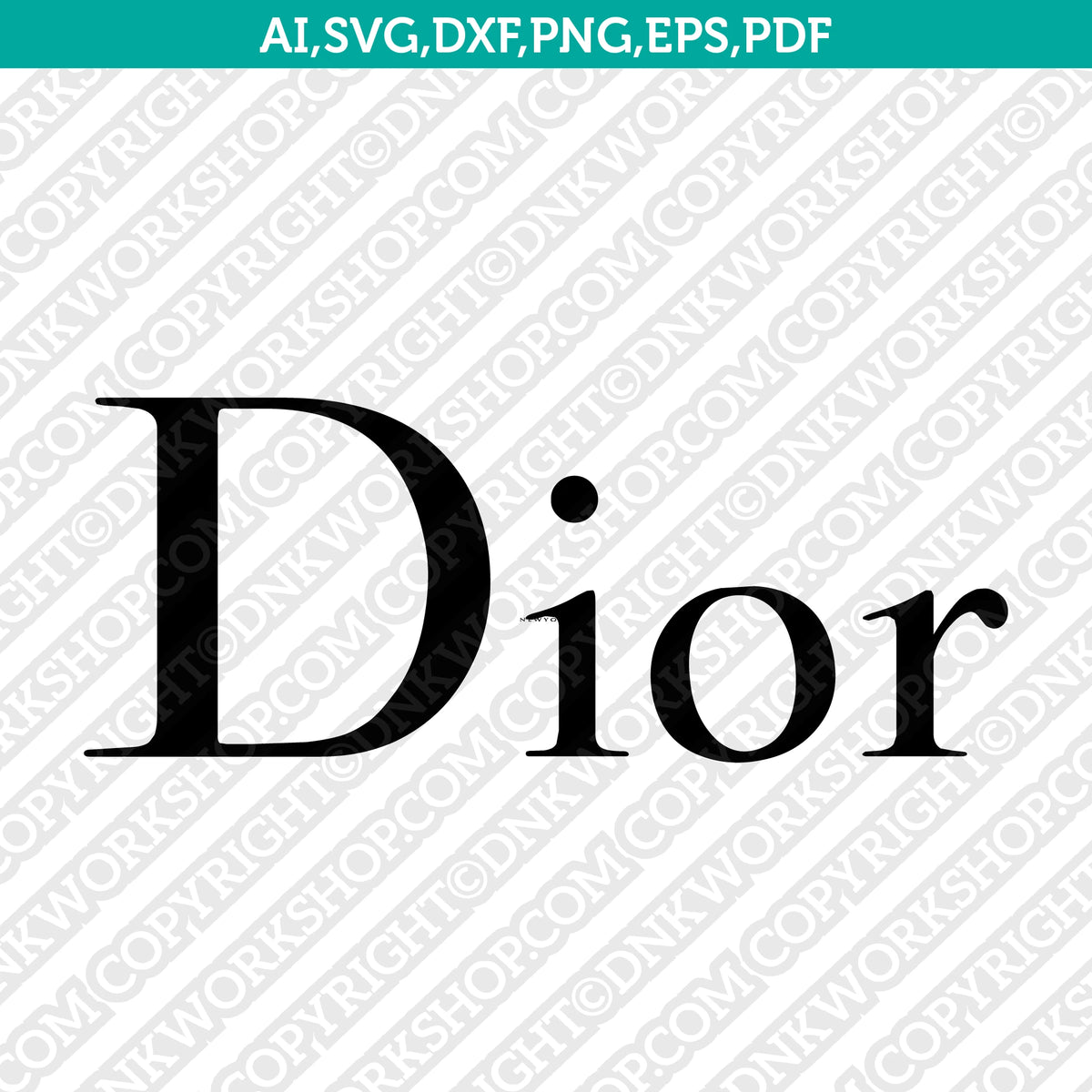 Dior Logo SVG Cut File Cricut Clipart Dxf Eps Png Silhouette Cameo ...