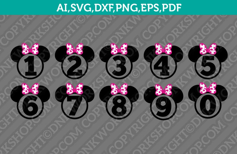 Minnie Mouse Numbers Minnie Mouse 4th Birthday Helium Balloon Package