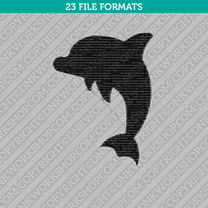 Dolphin Embroidery Design Animal - 5 Sizes - INSTANT DOWNLOAD – DNKWorkshop