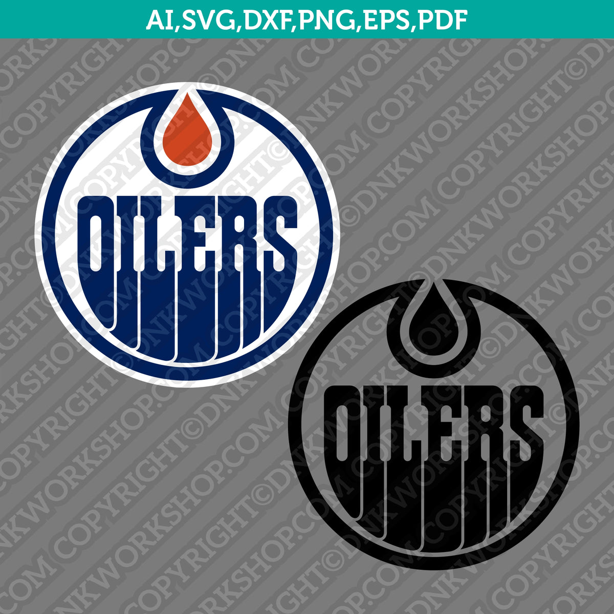 Edmonton Oilers SVG Logo | Vector Cutting Files for Cricut – DNKWorkshop