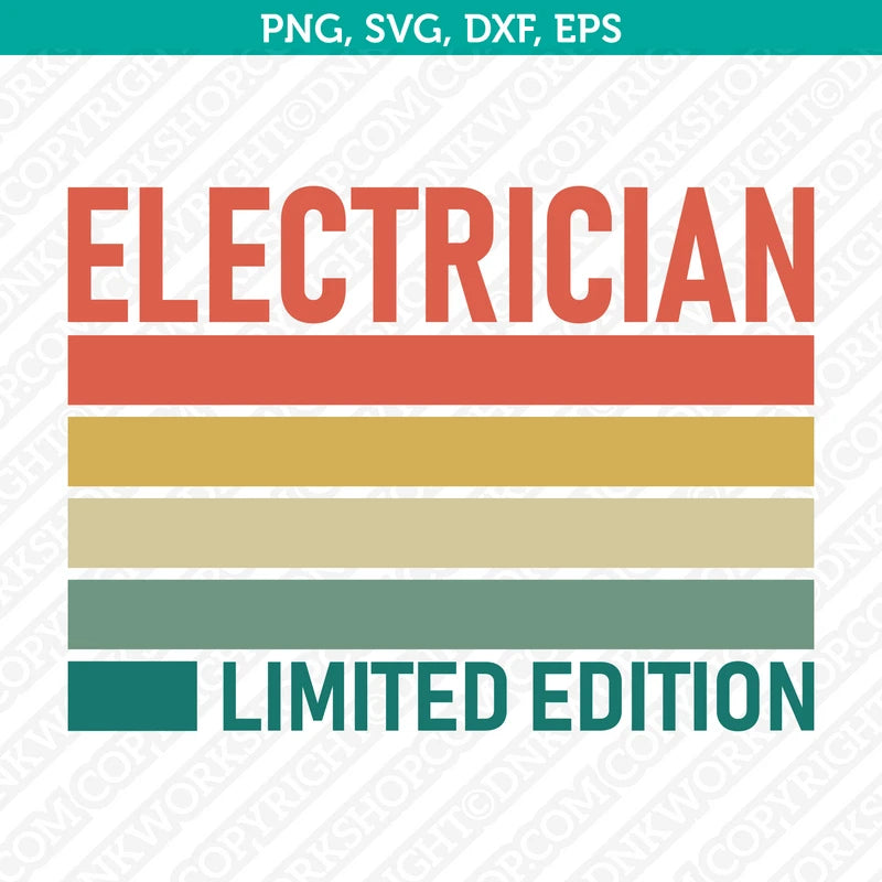Electrician SVG T-Shirt Cut File Circut Silhouette Cameo Clipart Png E ...