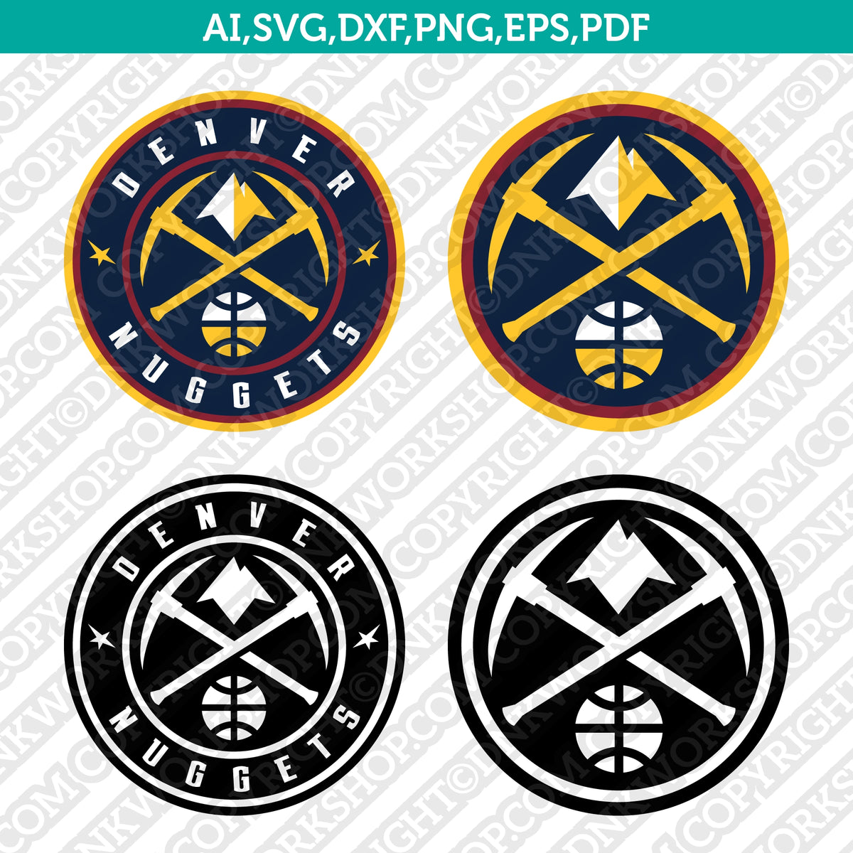 Denver Nuggets Logo SVG | NBA Vector Files for Cricut – DNKWorkshop