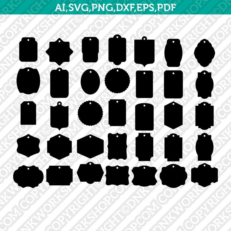 Gift Tag Shape Template