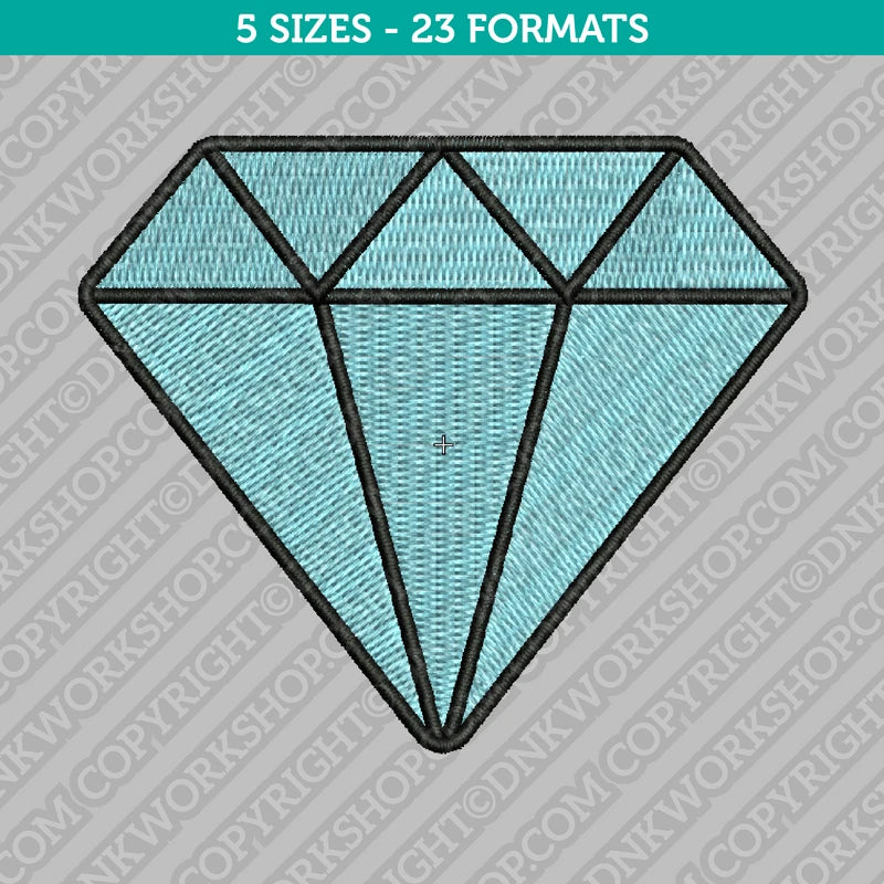 Glamour Diamond Embroidery Design - 5 Sizes - INSTANT DOWNLOAD ...