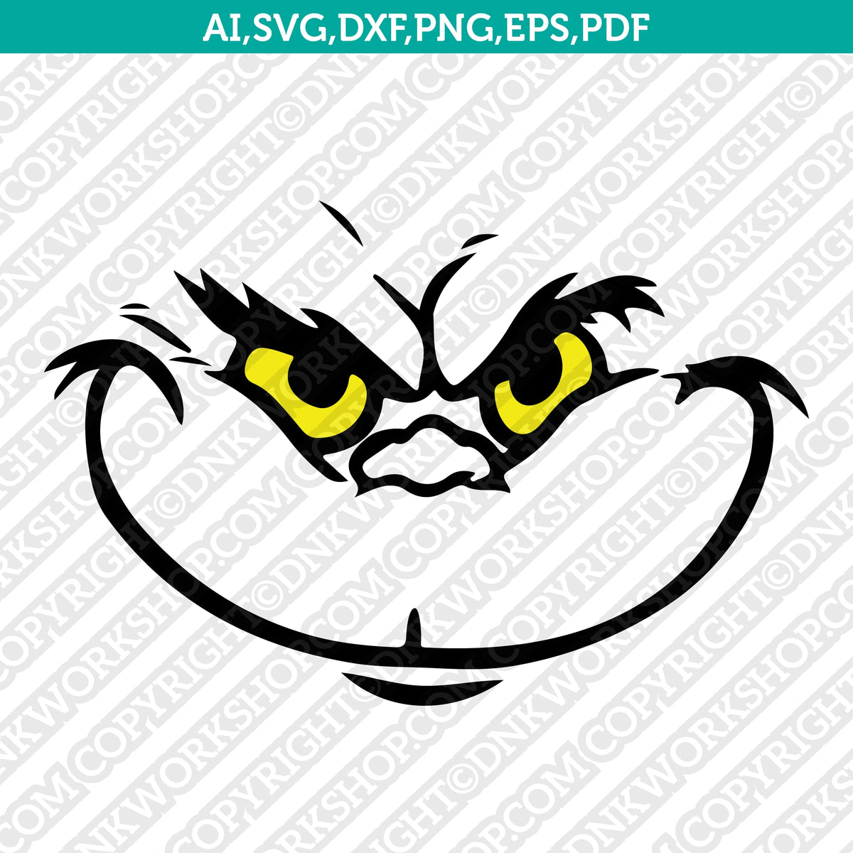 Grinch SVG Cut File Cricut Clipart Dxf Eps Png Silhouette Cameo ...