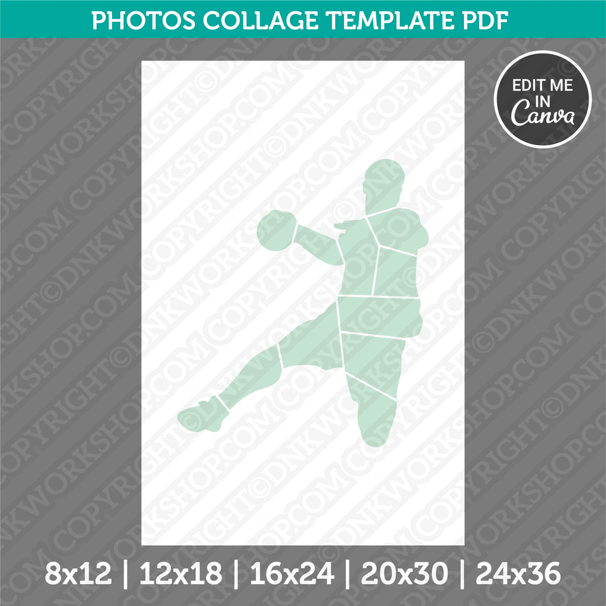 Handball Photo Collage Template Canva PDF – DNKWorkshop