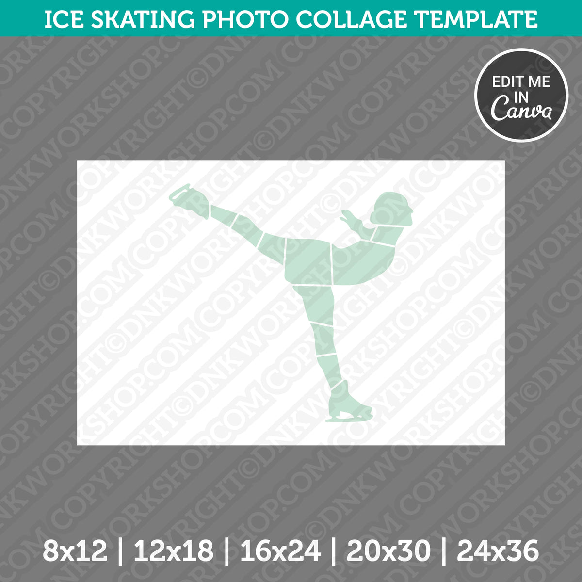Ice Skating Collage Template Canva PDF – DNKWorkshop