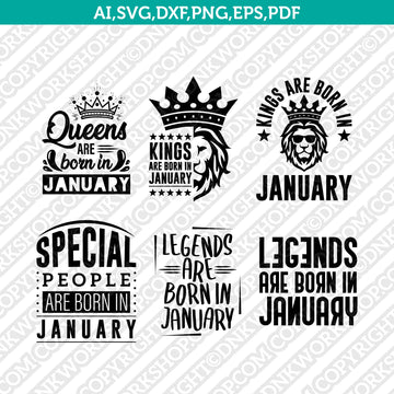 Starting the Year with Personalized January Birthday SVG Crafts ...