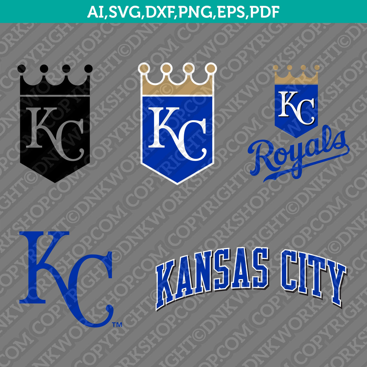 Kansas City Royals Logo Vector | Pro Cutting Files – DNKWorkshop