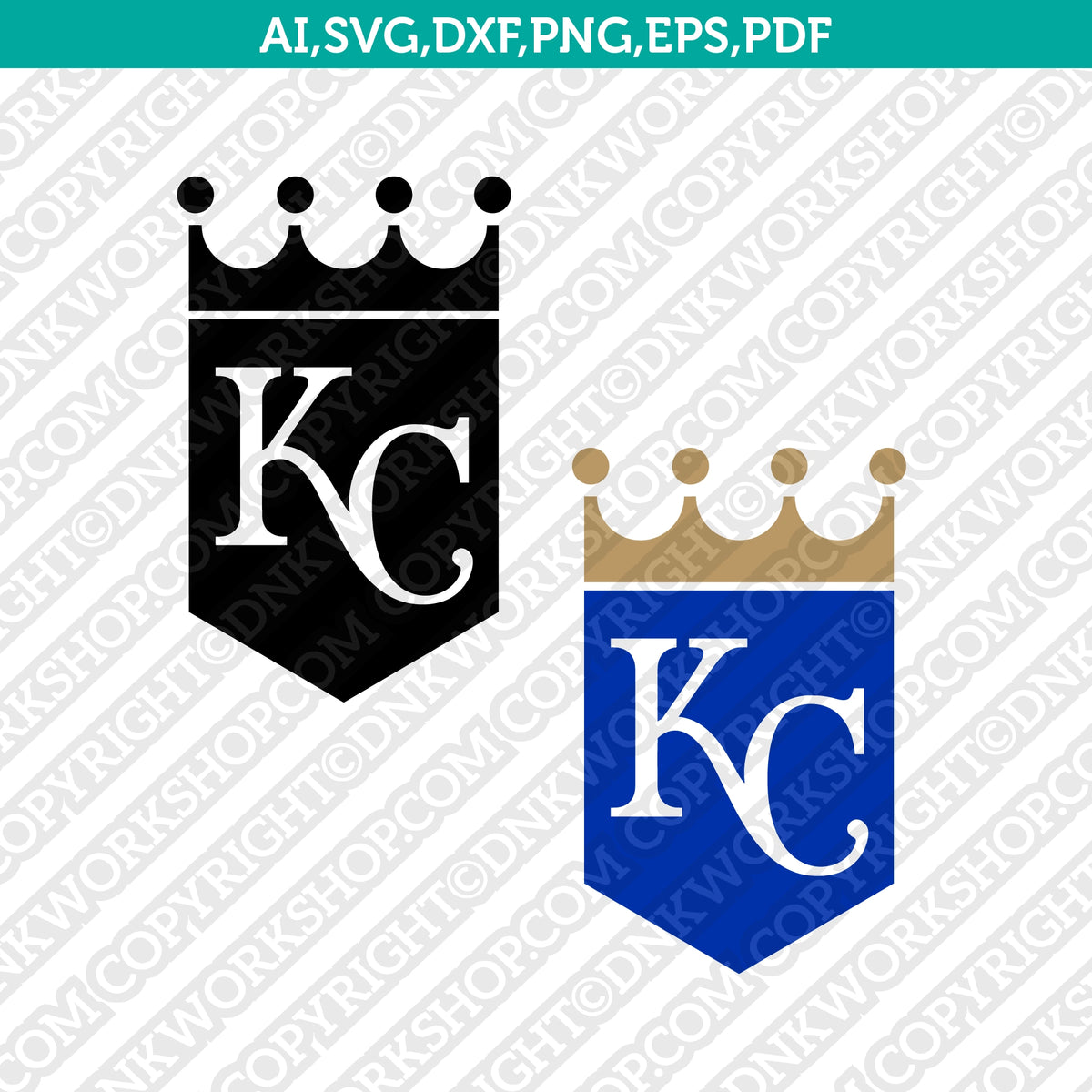 Kansas City Royals Logo Vector | Pro Cutting Files – DNKWorkshop