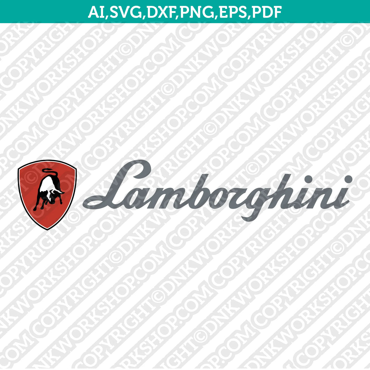 Lamborghini Logo SVG Silhouette Cameo Cricut Cut File Vector Png Eps D ...