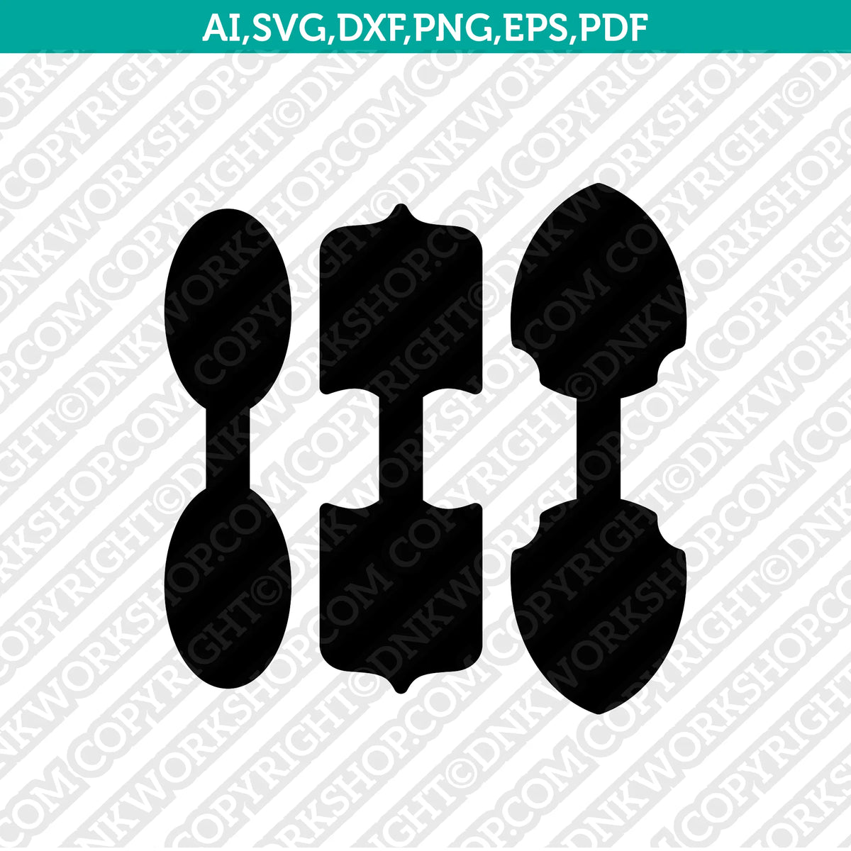 Leather Keychain Key Fob Templates SVG 3 Vector Silhouette Cameo Cricu ...