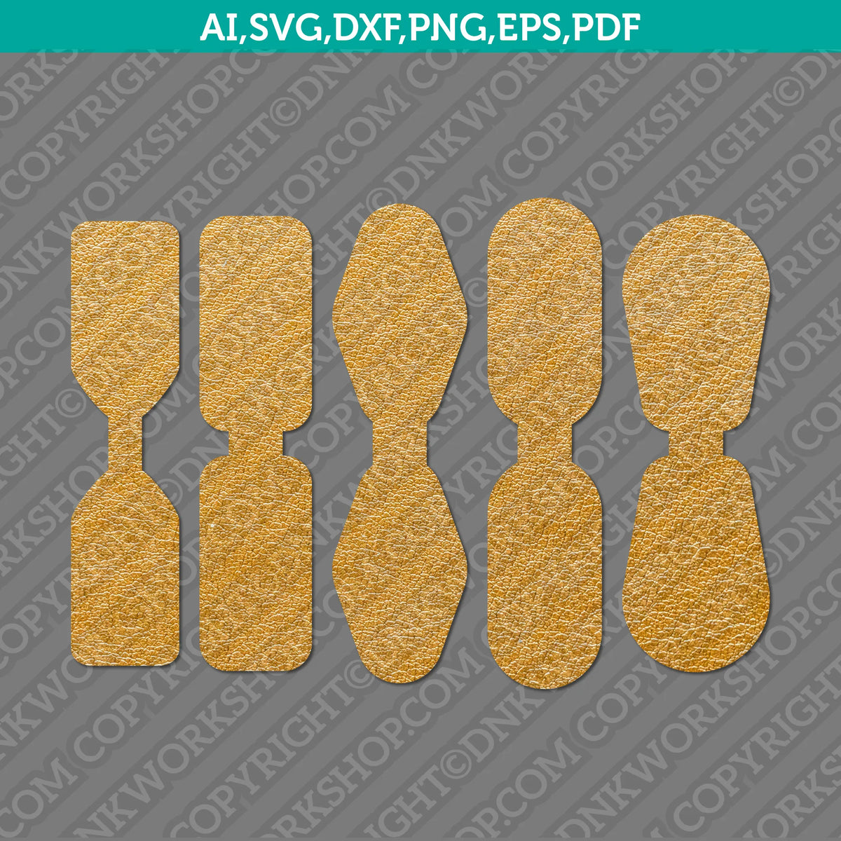 Leather Keychain Key Fob Template SVG Laser Cut File Cricut – DNKWorkshop