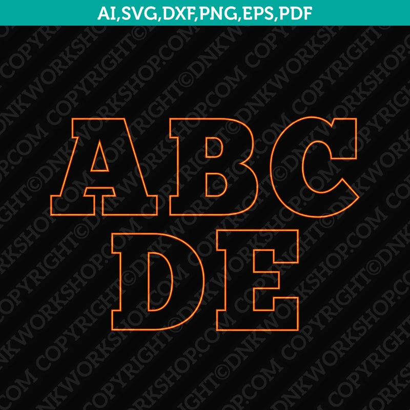 Light Neon Letters Font Alphabet Party SVG Cut File Cricut Clipart Png ...