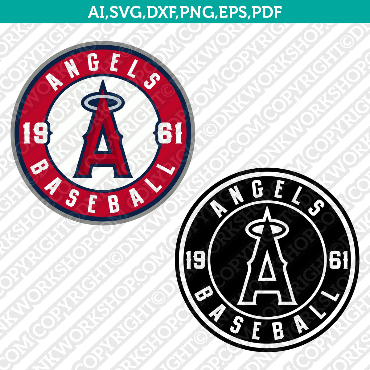 Los Angeles Angels SVG Logo | Vector Cut File – DNKWorkshop